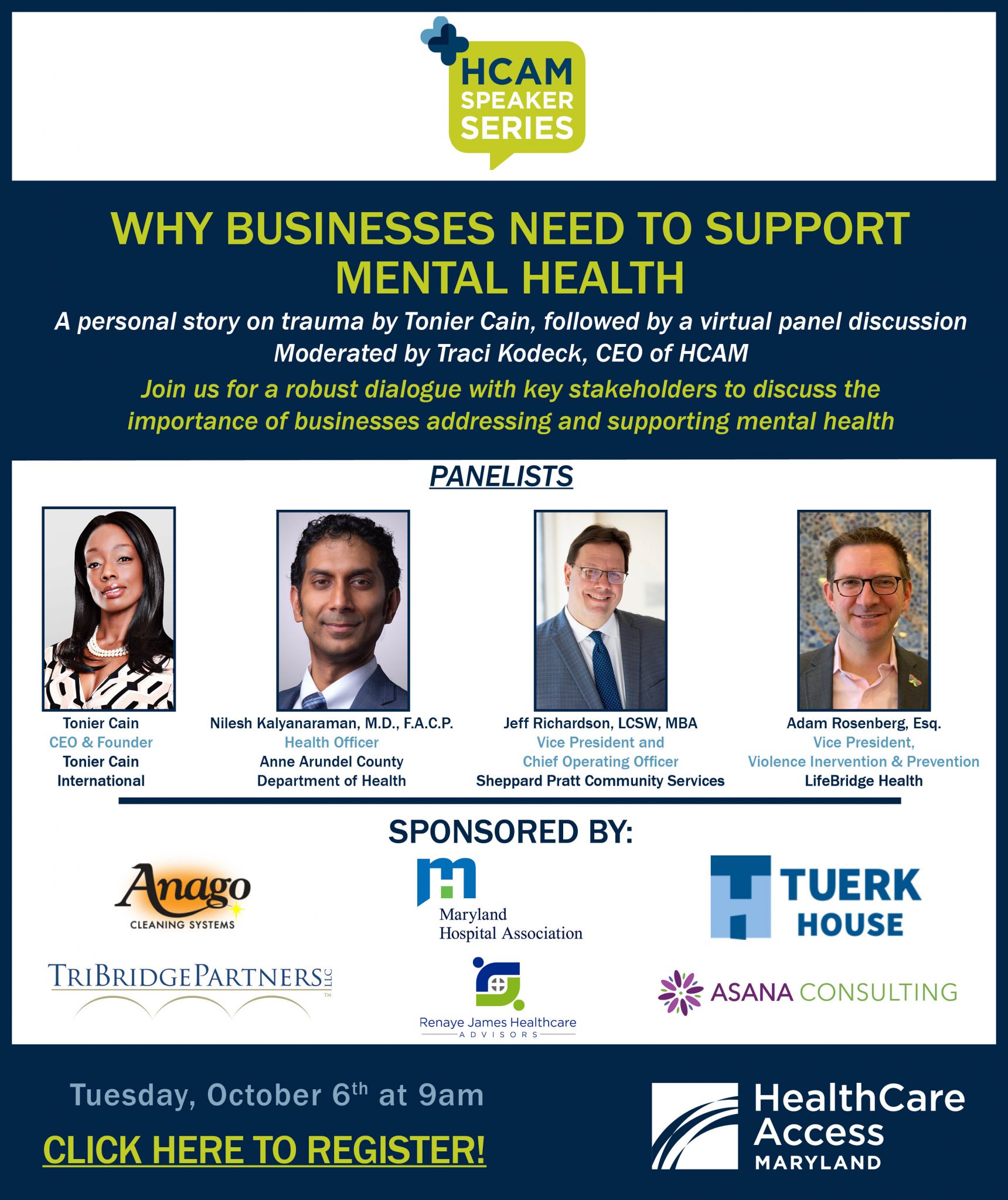 HCAM Virtual Panel Discussion on Mental Health October 6 – Tuerk House, Inc